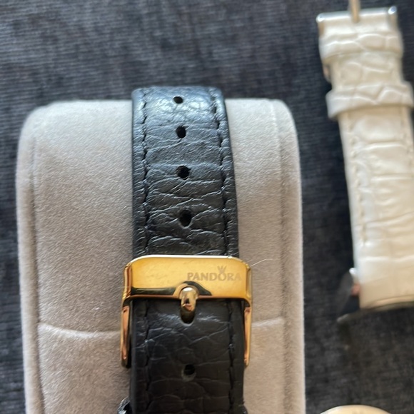 Pandora | Jewelry | Authentic Pandora Watch With Additional Strap And ...